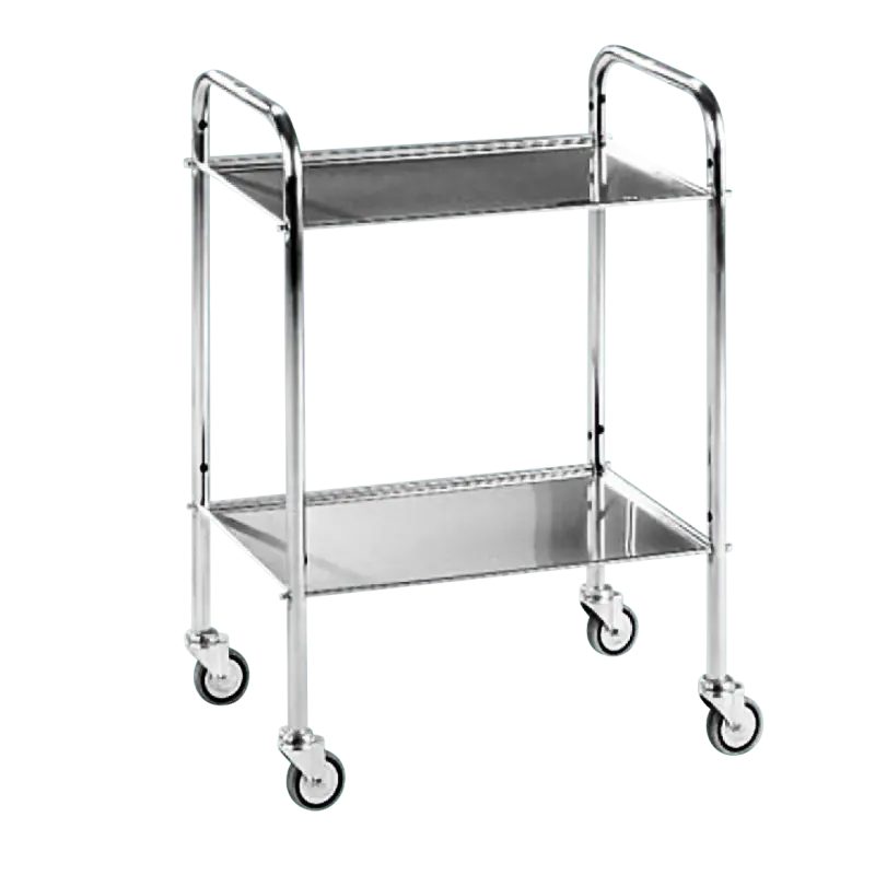 Guéridon Titanox «ECO» 60x40 cm - 2 plateaux | MEDILOR